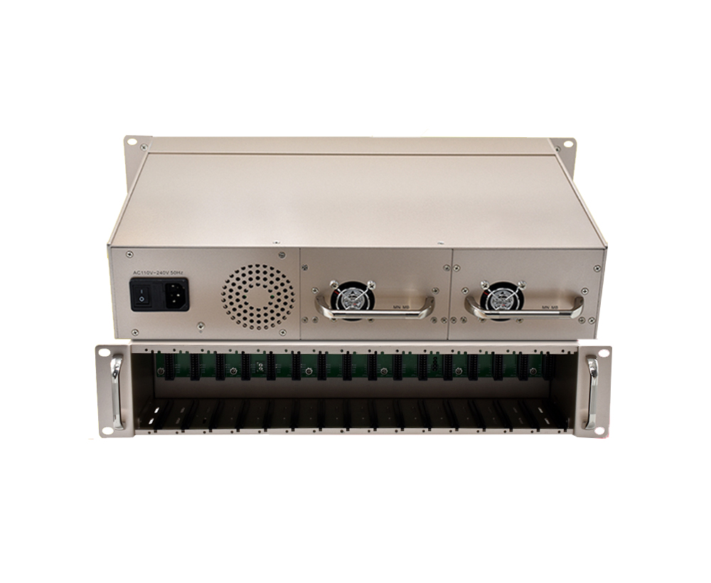 16-slot Fiber media converter 2U rack-Optical Fiber Converter