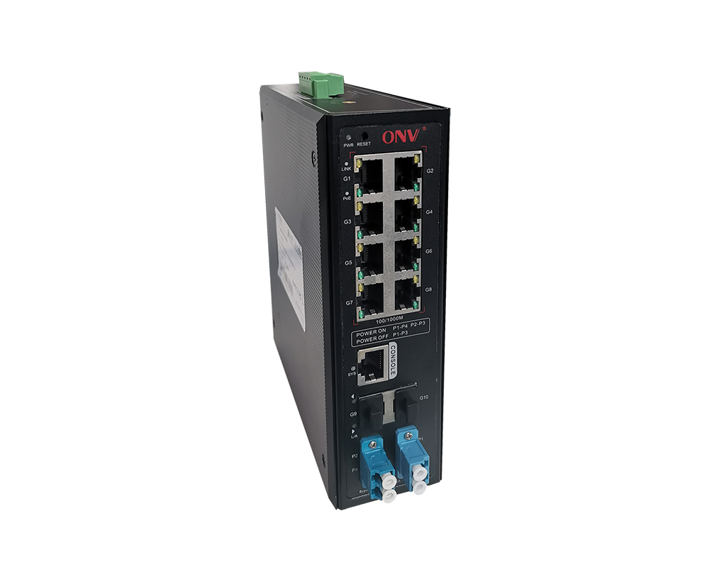 Full gigabit 10-port bypass managed industrial PoE switch-Industrial ...